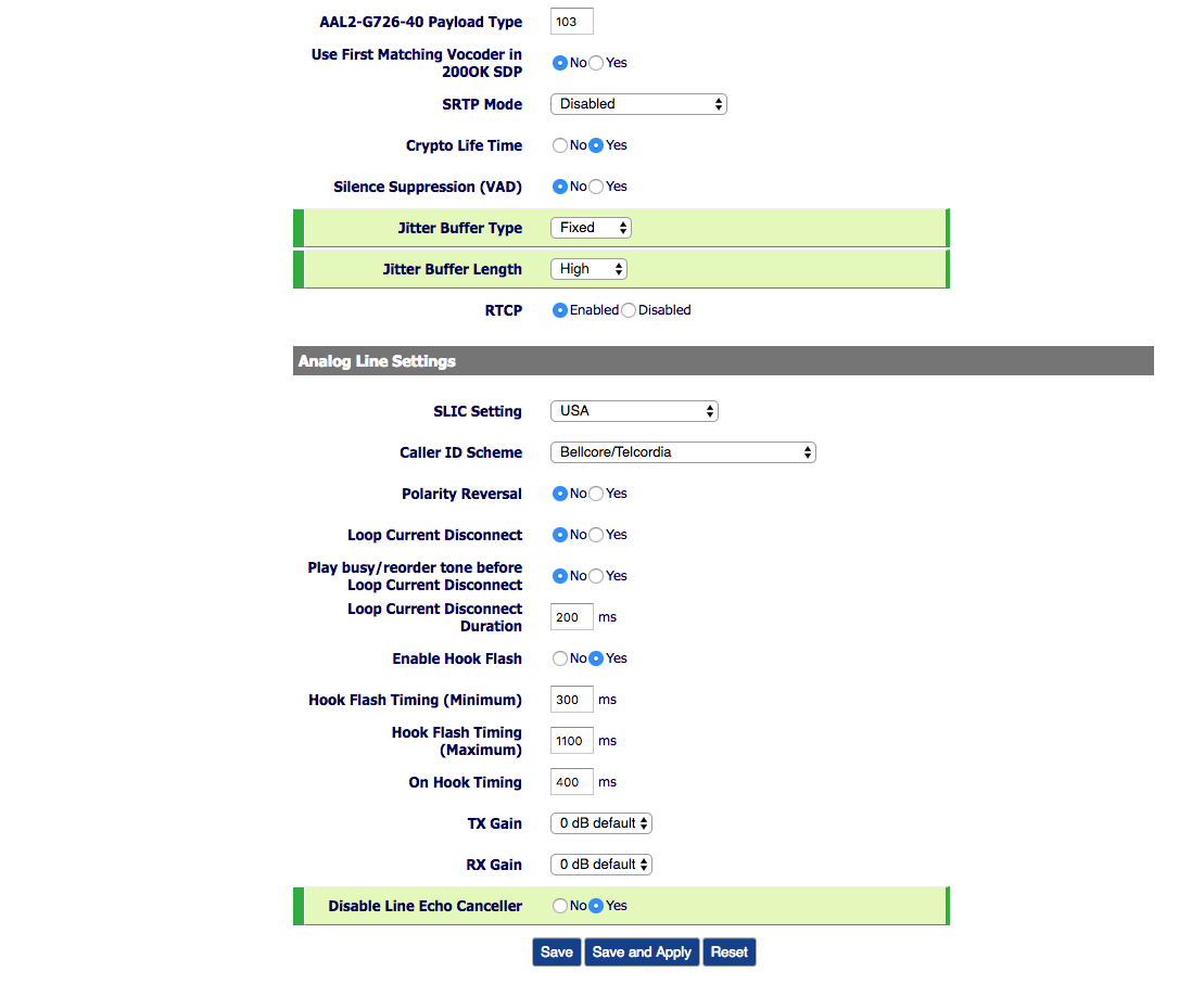 Grandstream: GXW4200 FXS Gateway – T38Fax Incorporated